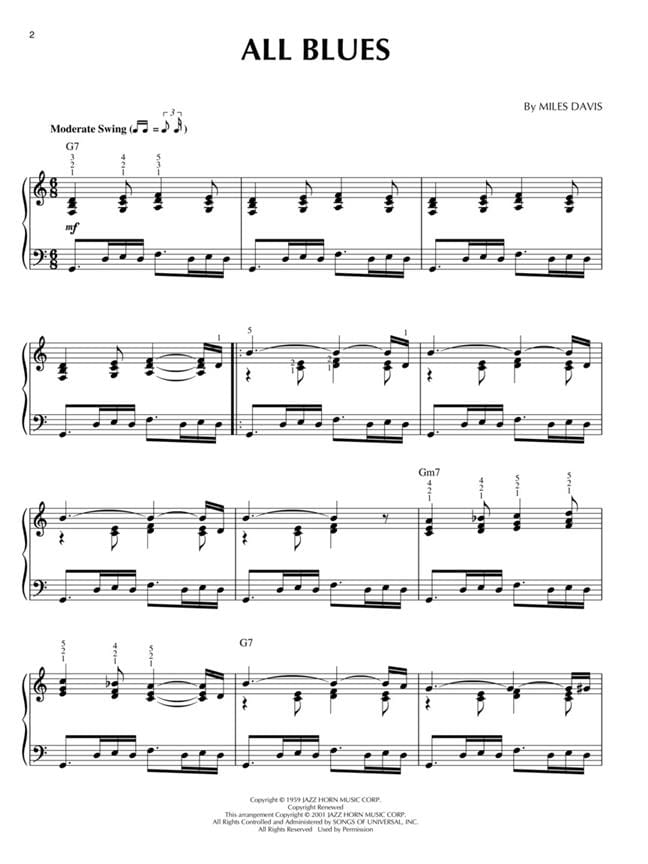 Jazz Piano Solos Series Volume 5 - Cool Jazz - Partition