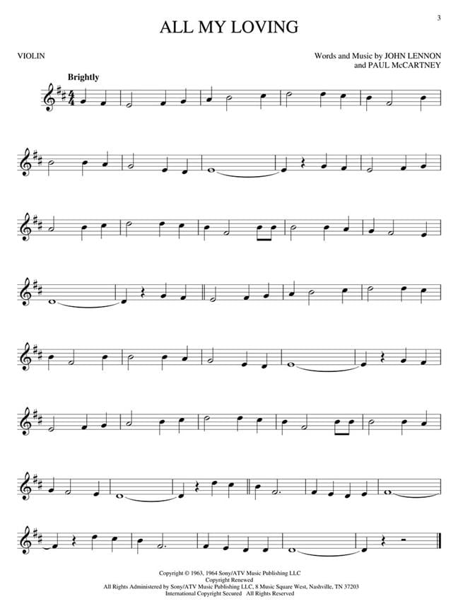 Best Of Beatles For Violin - BEATLES - Partition