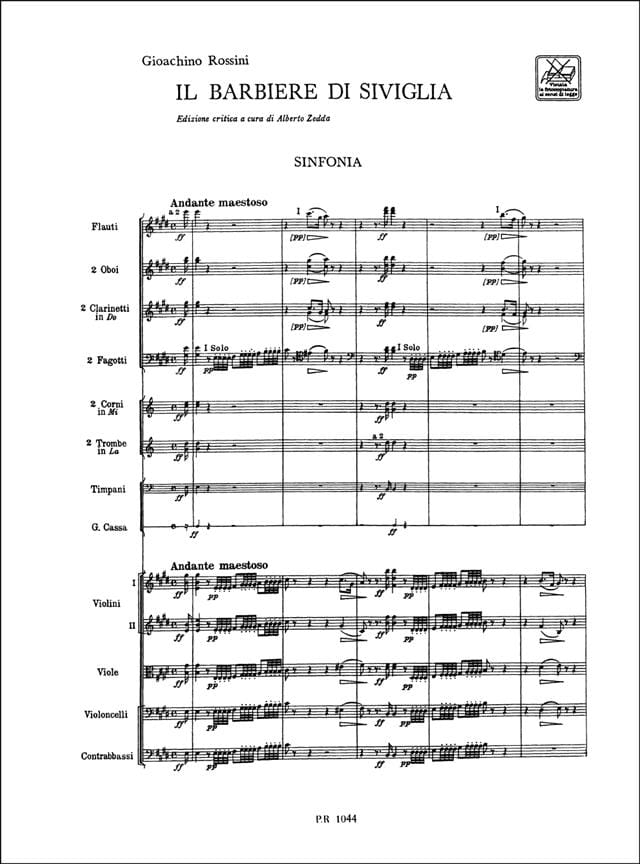 Il Barbiere di Siviglia - Gioachino Rossini - Partition