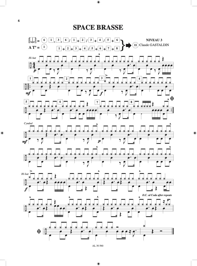 Drum session 15 - Bourbasquet Jacky / Gastaldin Claude - Partition