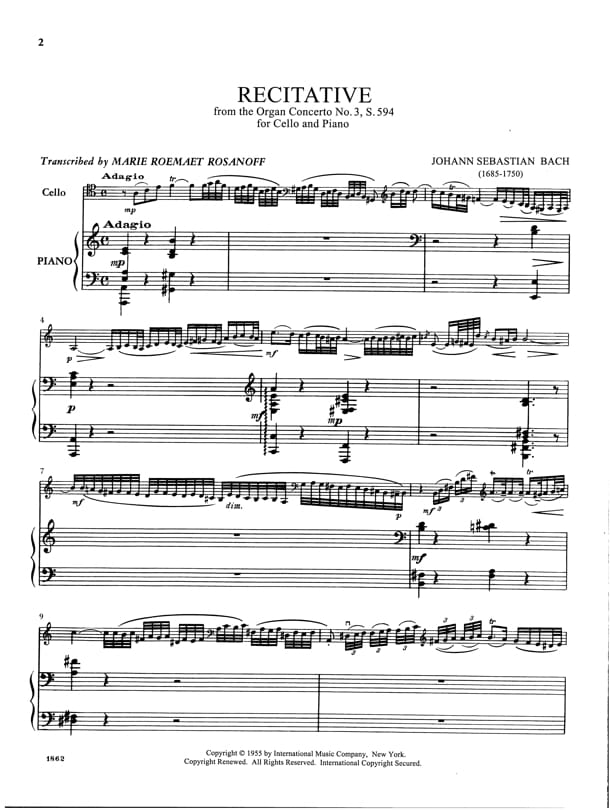 BACH - Récitative - Partition - di-arezzo.fr